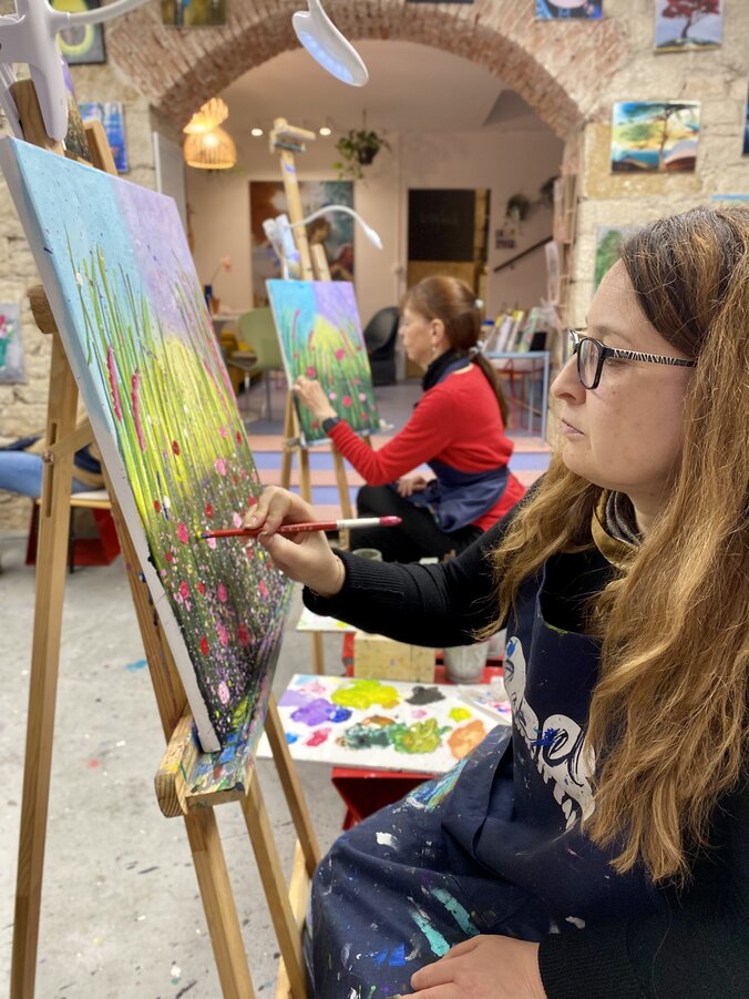 Action Painting – lass die Farben fliegen | Paint It Easy